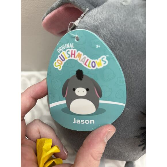Kellytoy | Toys | Squishmallow 8 Jason The Donkey Kellytoy Plush Gray ...